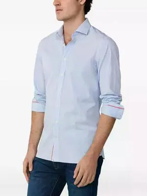 HACKETT LONDON Striped Cotton-poplin Shirt