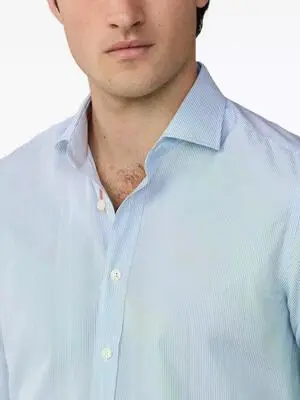 HACKETT LONDON Striped Cotton-poplin Shirt