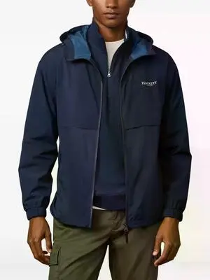 HACKETT LONDON Heritage Zip-fastening Hooded - Blue
