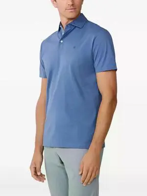 HACKETT LONDON Embroidered Buttoned Polo Shirt