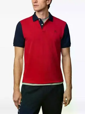 HACKETT LONDON Heritage H Colour-block Polo Shirt - Red