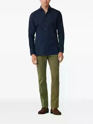 HACKETT LONDON Kent-collar Shirt - Blue