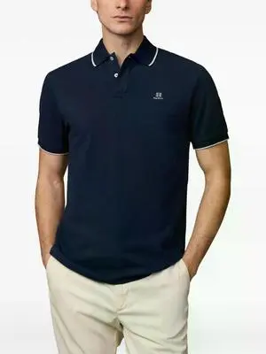 HACKETT LONDON Heritage H Tipped Polo Shirt - Blue