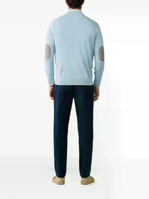 HACKETT LONDON V-neck Elbow-patch Sweater