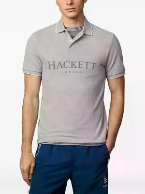 HACKETT LONDON Logo-print Pique Polo Shirt
