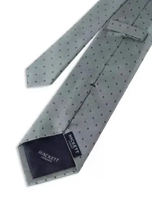 HACKETT LONDON Mayfair Dot Twill Tie - Grey