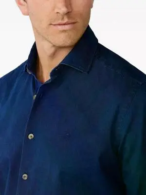 HACKETT LONDON Kent Cutaway-collar French-placket Shirt