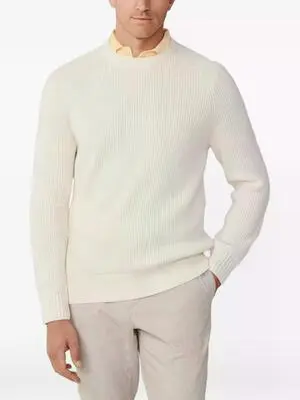 HACKETT LONDON Raglan-sleeve Crew-neck Cotton Jumper