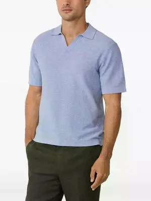 HACKETT LONDON Riviera Textured-knit Polo Shirt
