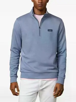 HACKETT LONDON Heritage Quarter-zip Sweater - Blue
