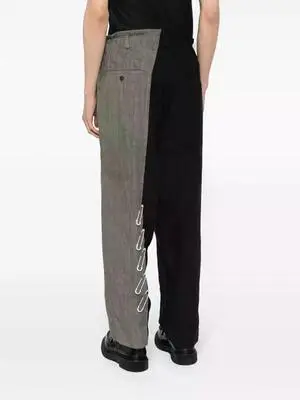 Yohji Yamamoto Two-tone Linen Trousers