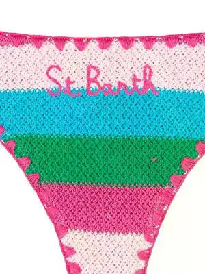 MC2 SAINT BARTH Stripe-print Bikini Bottoms