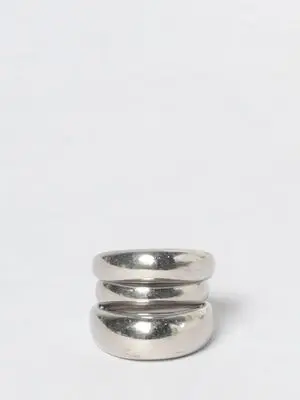 PANCONESI Blow Solar Band Ring In 925 Sterling With Engraved Logo - Silver