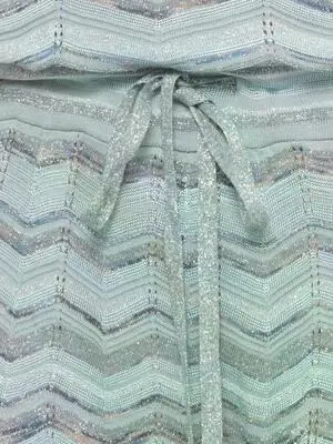 D.exterior Chevron Knit Wide-leg Jumpsuit