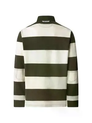 HACKETT LONDON Striped Long-sleeve Polo Shirt