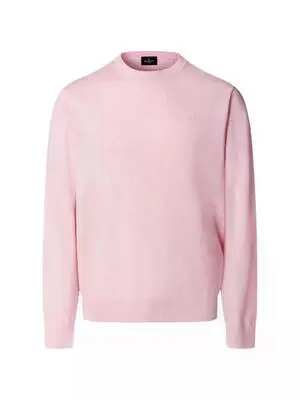 HACKETT LONDON Embroidered Crew-neck Long-sleeve T-shirt