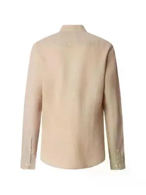 HACKETT LONDON Mandarin-collar Linen Shirt
