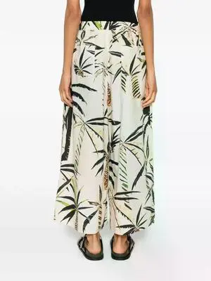 PSOPHIA Palm Tree-print Drawstring Trousers