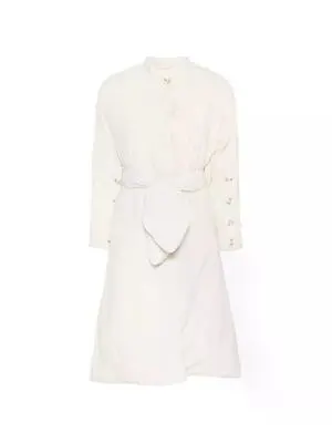 PSOPHIA Belted Button-cuff Coat
