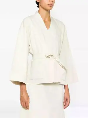 PSOPHIA Belted Wide-sleeve Oversized Jacket