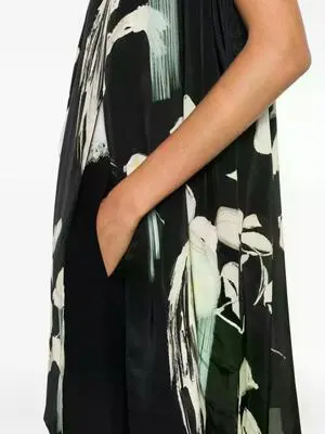 PSOPHIA Sleeveless Floral Print Coat