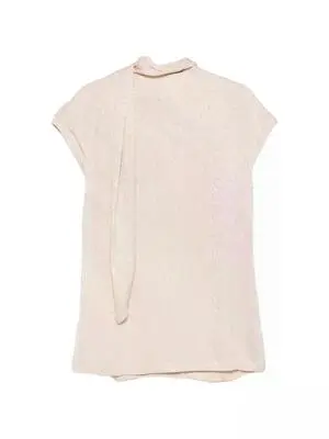 Just Cavalli Snake-print Scarf Detail Blouse