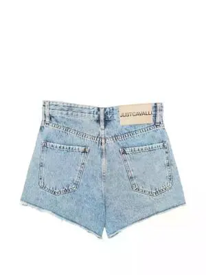 Just Cavalli Distressed Raw-cut Denim Shorts