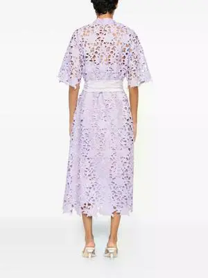 PSOPHIA Guipure Lace Midi Dress