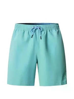 HACKETT LONDON Logo-patch Drawstring Swim Trunks - Blue