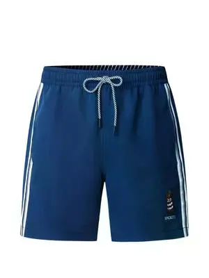 HACKETT LONDON Logo-patch Drawstring Shorts - Blue