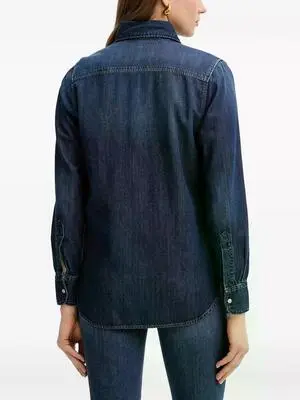 Liu Jo Embroidered Stretch-cotton Shirt