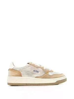 AUTRY Medalist Metallic-effect Panelled Sneakers