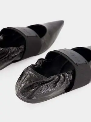 Givenchy Crush Naplack Leather Ballerinas - Black