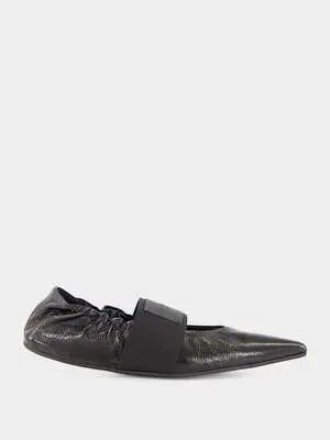 Givenchy Crush Naplack Leather Ballerinas - Black