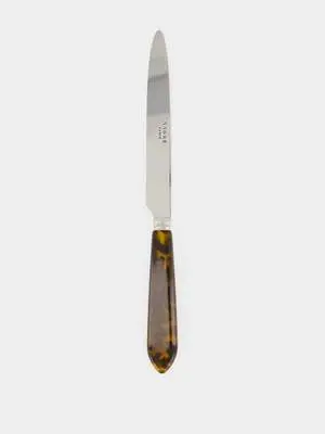 Sabre Paris Faux Tortoise Dinner Knife - Brown