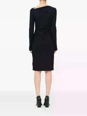 MAISON MARGIELA Lycra Jersey Asymmetric Neck Midi Dress