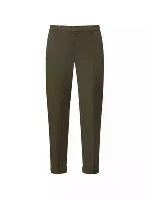 DONDUP Gaubert Slim-fit Turn-up Chino Trousers - Green