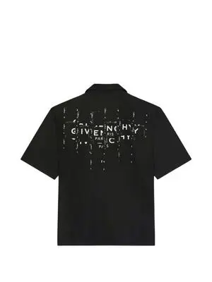 Givenchy Logo-print Short-sleeve Shirt - Black
