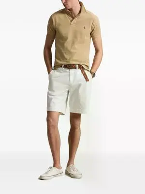 Polo Ralph Lauren Embroidered Cotton Polo Shirt - Neutrals