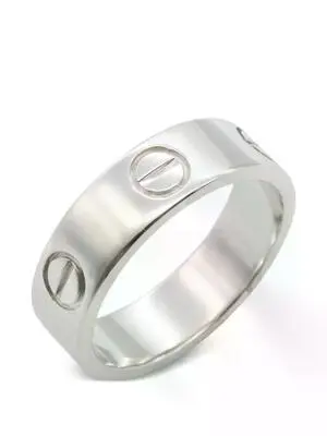 Cartier 18k White Gold Love Ring - Silver