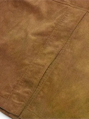 A BATHING APE Corduroy Coat With Logo Embroidery