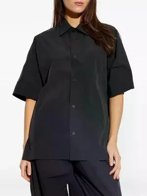 Alexander Wang Perforated Logo Short Sleeve Shirt
