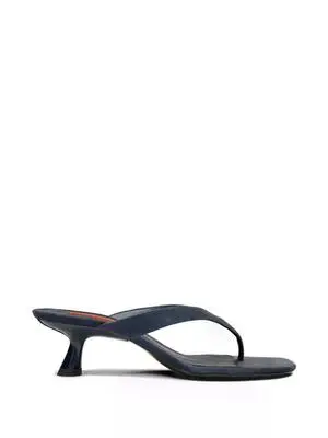 SIMONMILLER Beep Suede Heeled Sandals - Blue