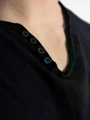 Zadig&Voltaire Monastir Button-detail T-shirt
