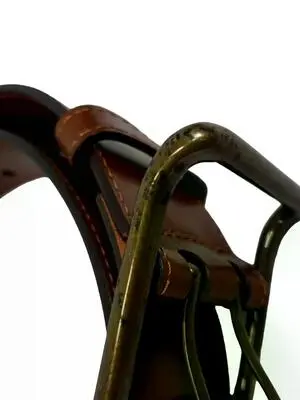 Burberry Double Holed Leather Belt
