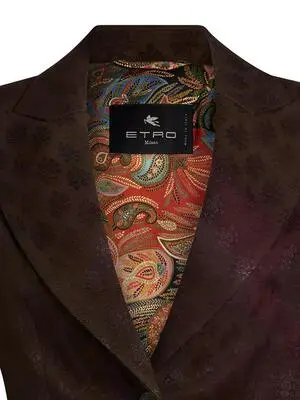 Etro Jacquard Single-breasted Blazer