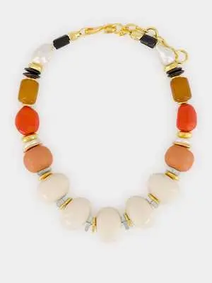 LIZZIE FORTUNATO Coral Ilios Statement Necklace