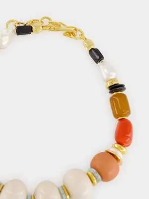 LIZZIE FORTUNATO Coral Ilios Statement Necklace