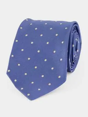 TOM FORD Polka Dot Silk Neck Tie - Blue