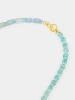 LIZZIE FORTUNATO Aqua Cabana" Beaded Statement Necklace